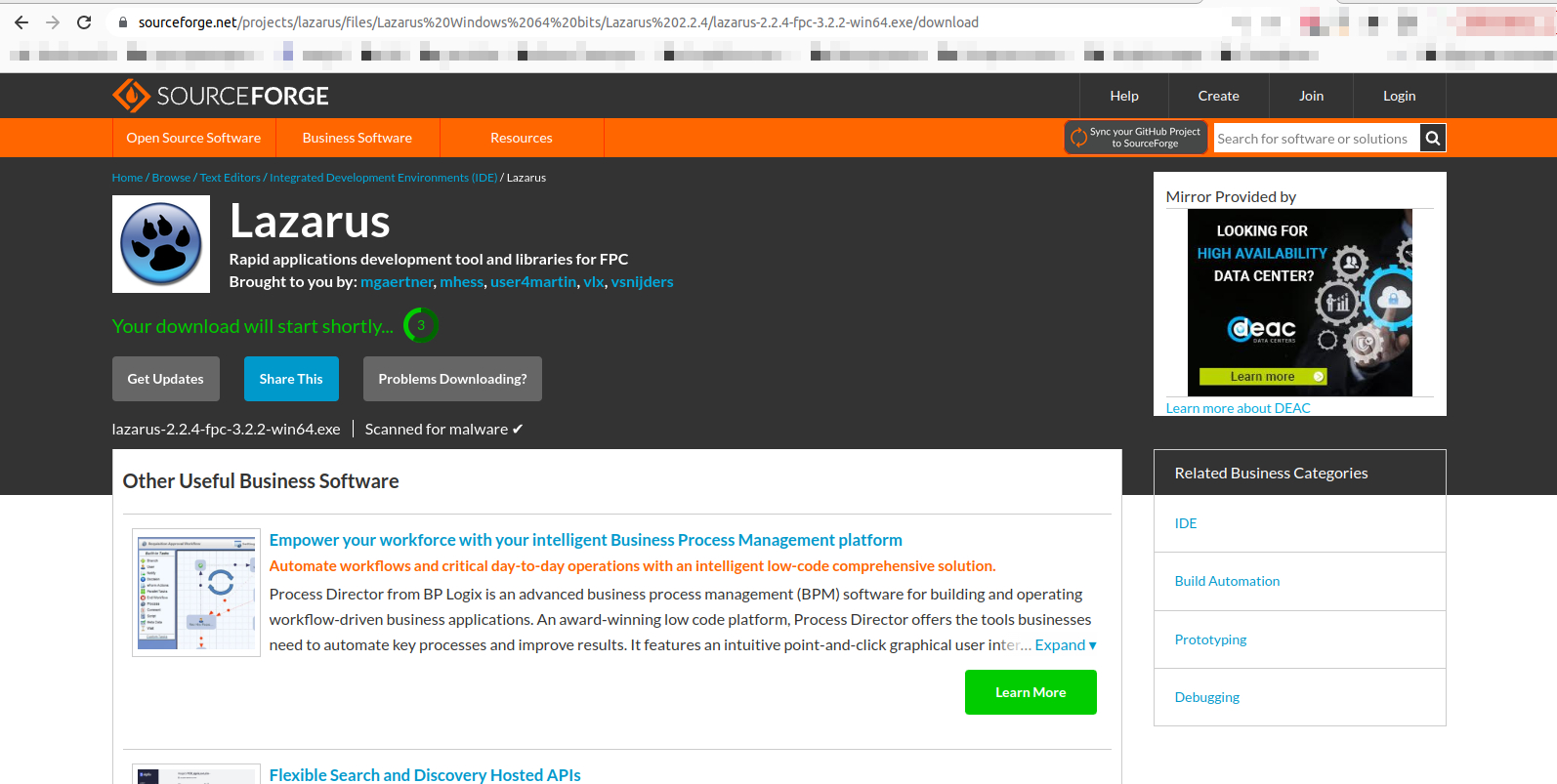 Установка Lazarus — Lazarus. Студия разработки